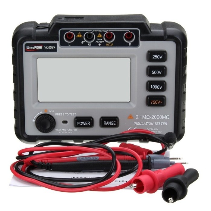 Jual Original Digital Insulation Resistance Tester Megger MegOhm Meter ...