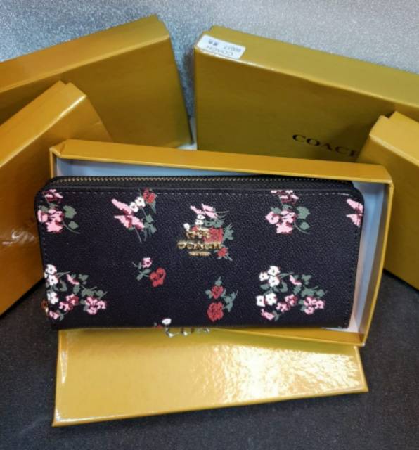 Jual DOMPET CO FLOWER ZIP | Shopee Indonesia