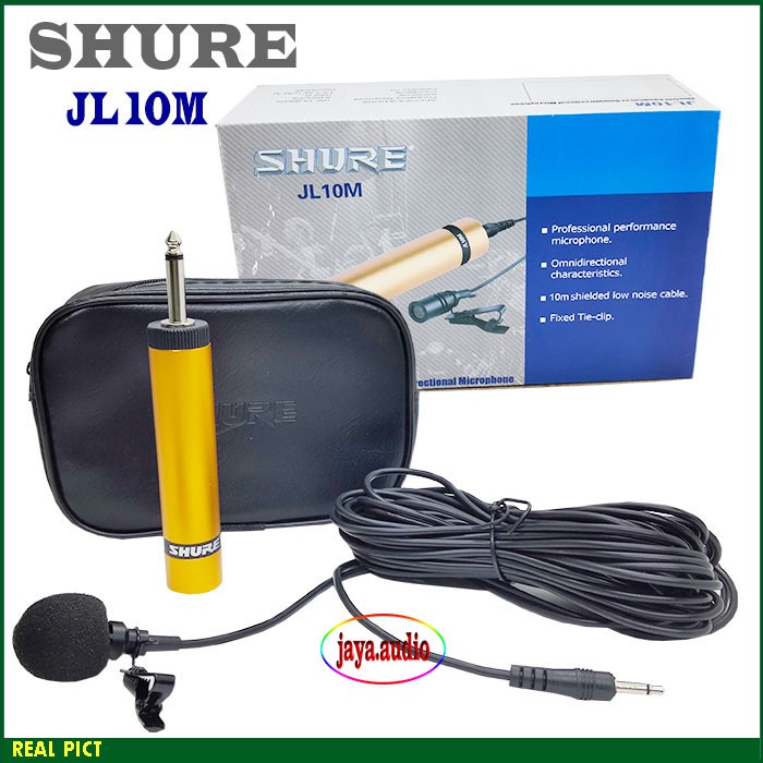 Jual Mic Jepit / CLIP ON SHURE JL10M / JL 10M MIC JEPIT KABEL SHURE ...