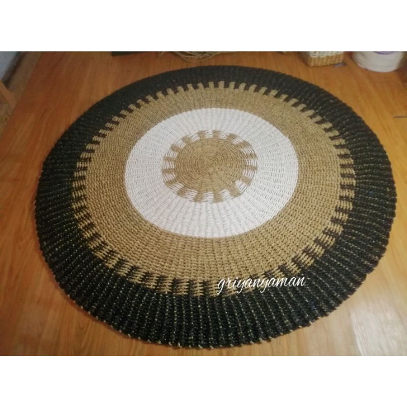 Jual Karpet Bulat Anyaman 150 cm / Rug Seagrass Anyaman / Bisa Request ...