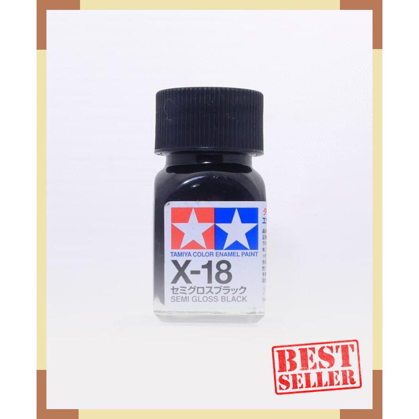 Jual tamiya enamel X-18 Semigloss Black- Gundam model Kit paint ...