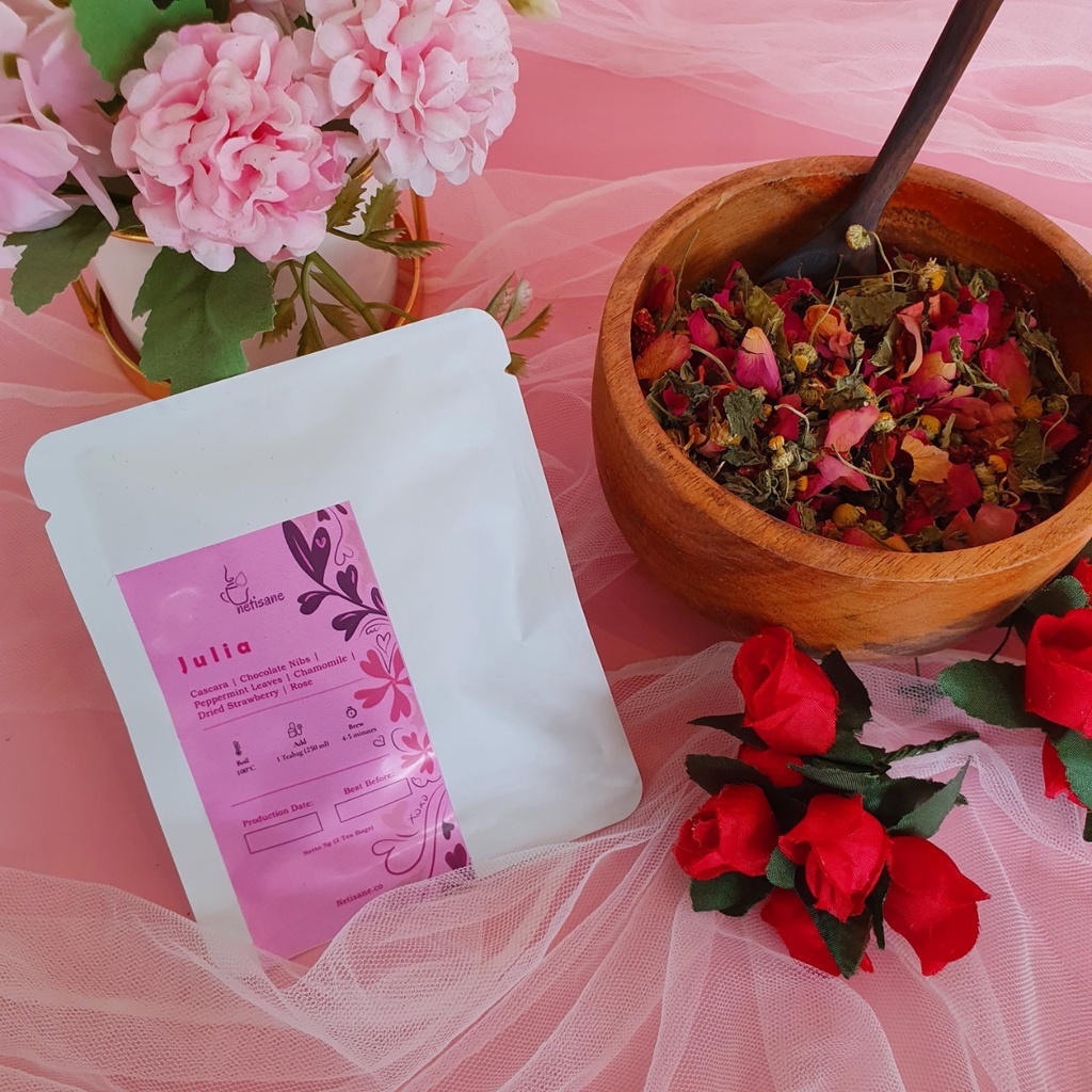 Jual Netisane Julia (Chamomile, Chocolate Nibs, Daun Mint, Strawberry ...