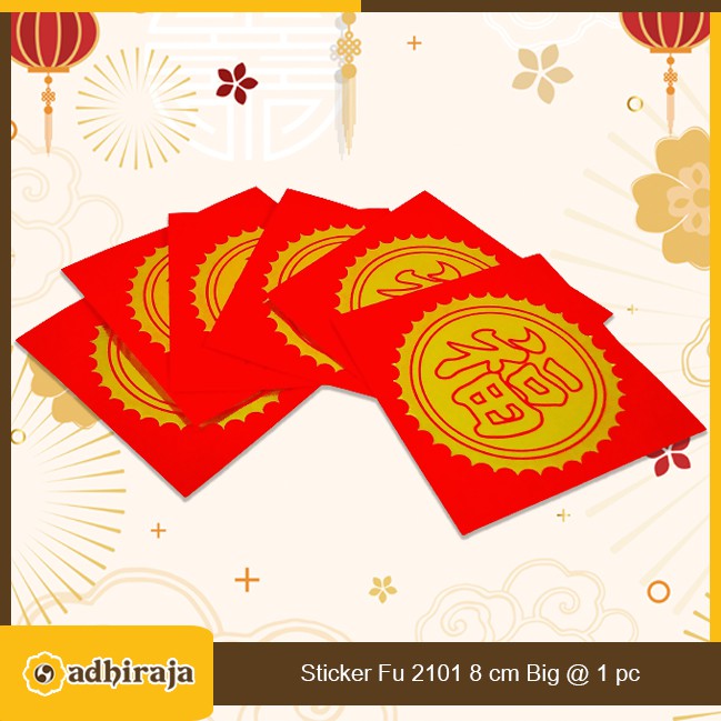 Jual Sticker Fu Hoki Rejeki Ukuran Big 2101 8cm @ 1 pc | Shopee Indonesia