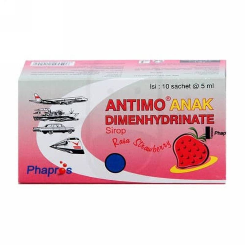 Jual Antimo Dimenhydrinate Sirup Anak box(10sachet) | Shopee Indonesia