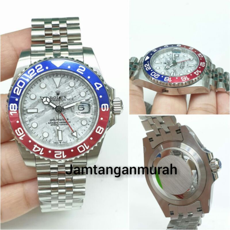 Jual jam tangan rolex gmt pria automatic mesin swiss kualitas original ...