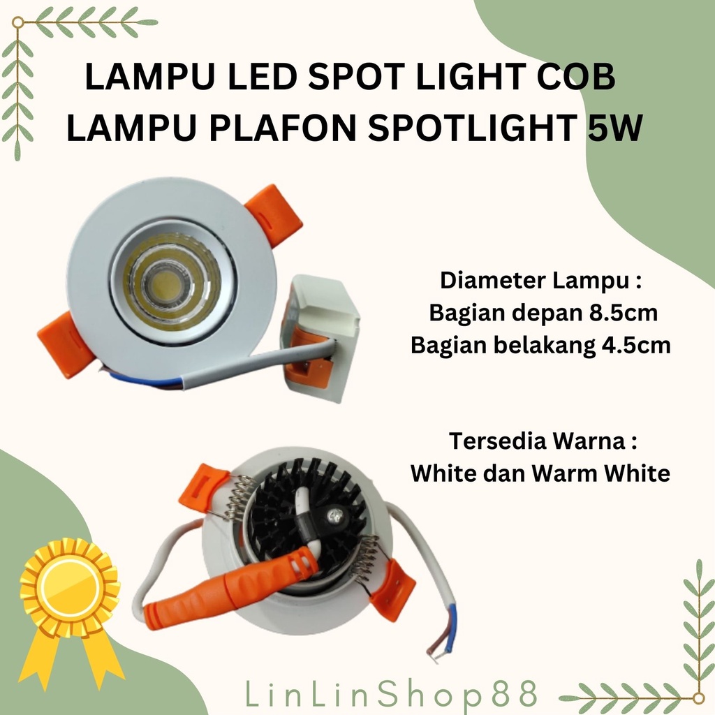Jual LAMPU SPOT LIGHT COB/ LED SPOT SOROT/ LAMPU PLAFON SPOTLIGHT 5W ...