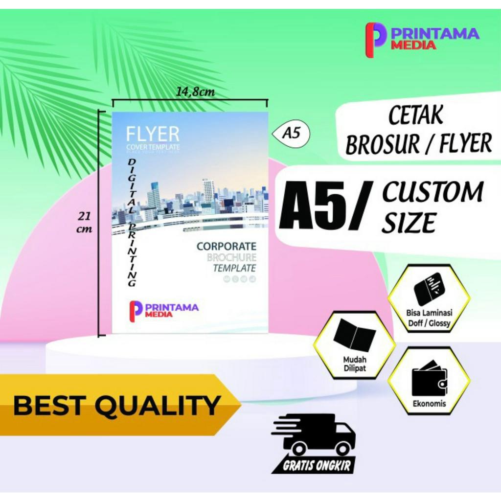 Jual Cetak Brosur / Leaflet / Flyer A5 | Shopee Indonesia