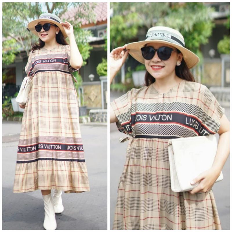 Jual Dress Korean Viral Branded || Daster Cibi Dior Rayon Armor ...