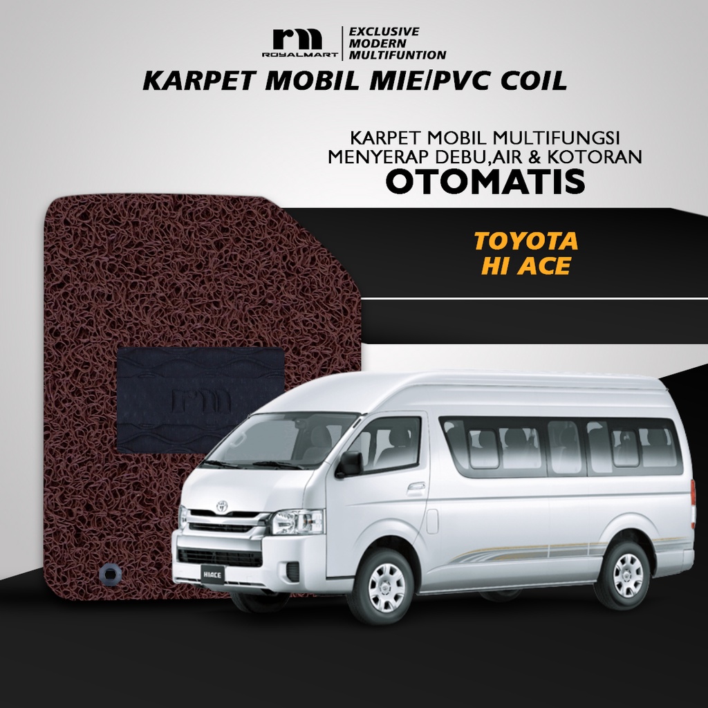 Jual ROYAL MART Karpet Mobil Toyota Hiace Full Bagasi 1 Warna | Shopee ...