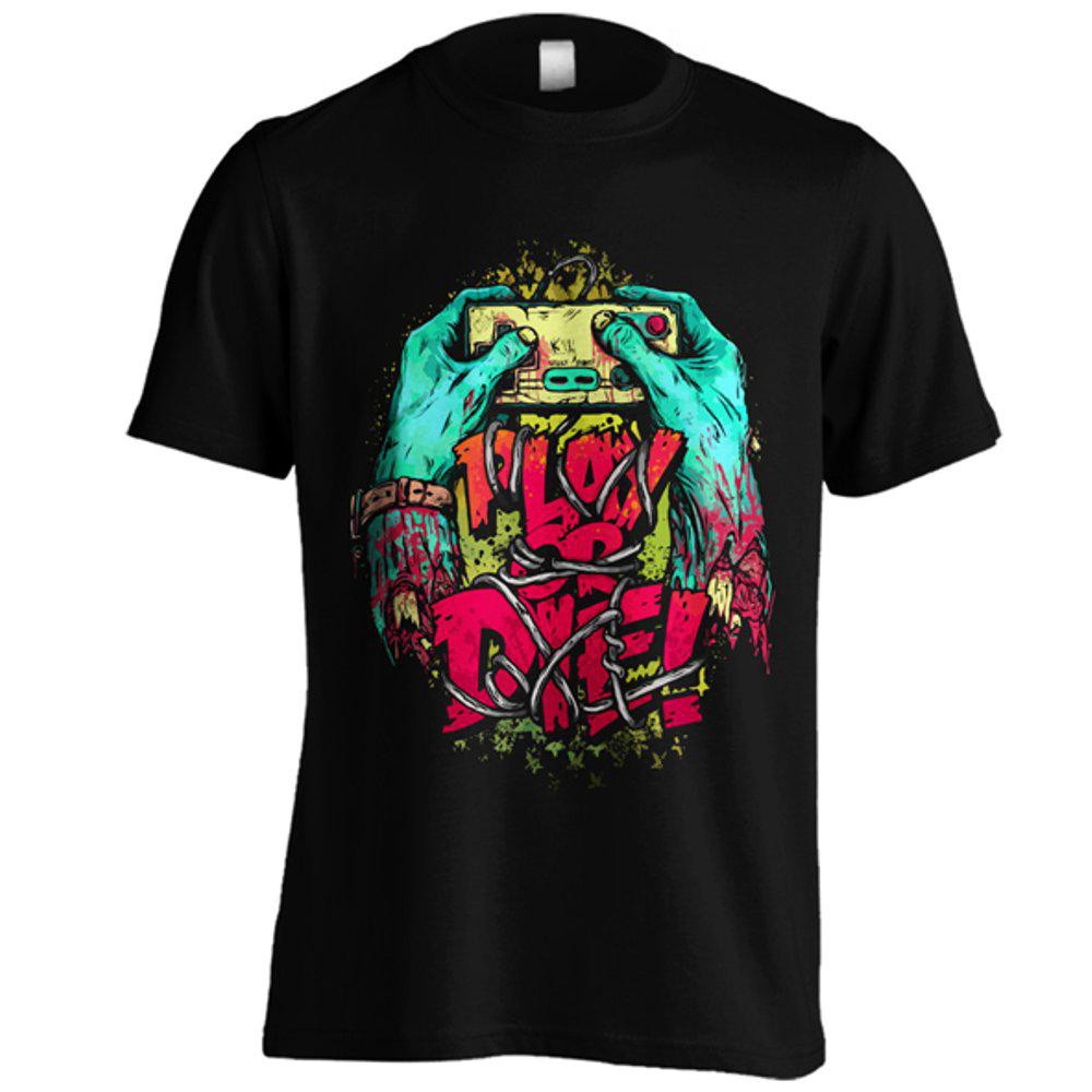Jual Kaos Distro Play Game Or Die C01 Hitam Ukuran S M L XL XXL Baju ...