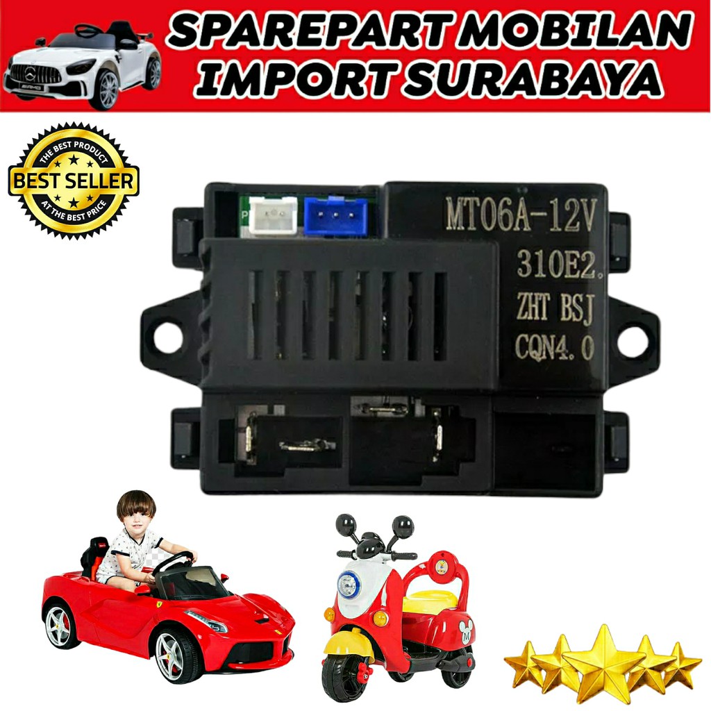 Jual MODUL RECEIVER MOTOR MOBIL MAINAN AKI MT06A 12 VOLT RECIVER ...
