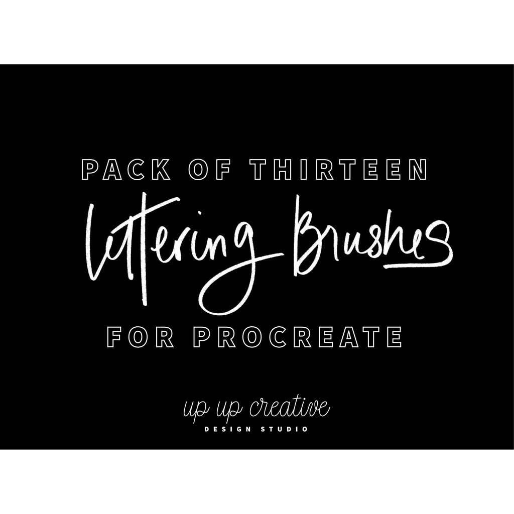 Jual Procreate Brush - 13 Lettering Brushes | Shopee Indonesia