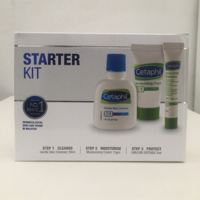 Jual CETAPHIL Starter Kit Gentle Skin Cleanser 29ml + Moisturising ...