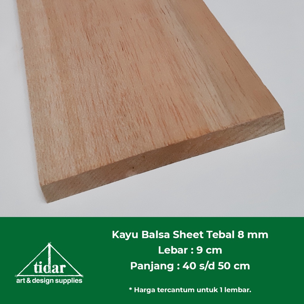 Jual Kayu Balsa Sheet 8 mm / Balsa Lembaran / Papan / Kayubalsa ...
