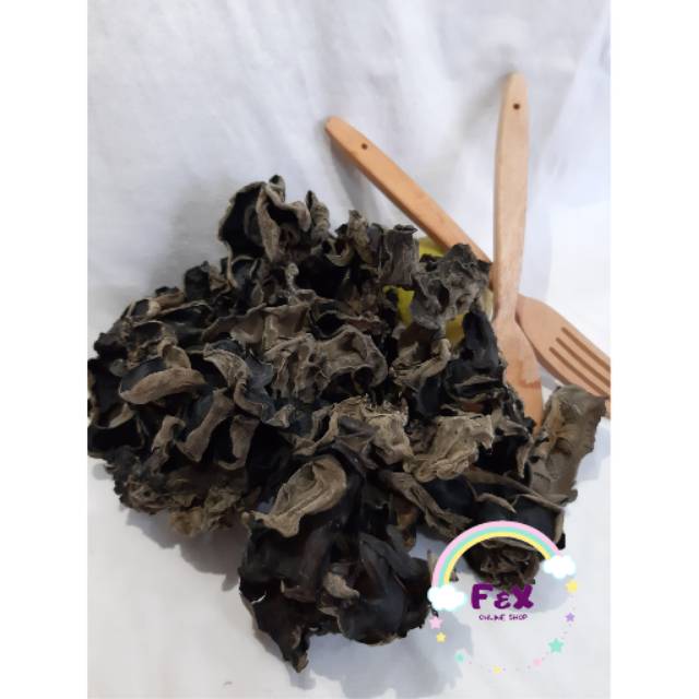 Jual Jamur Kuping Hitam Kering Black Fungus 50gr | Shopee Indonesia