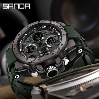 Jual SANDA 6008 Jam Tangan Pria Digital Analog Tali Rubber Chronograph Anti Air CURRENOS ...