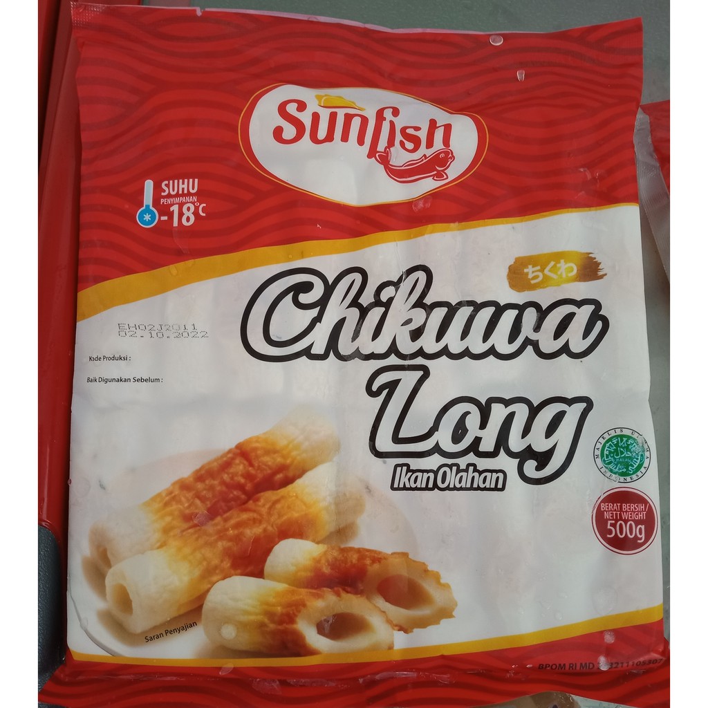 Jual SUNFISH CHIKUWA LONG ISI 20 PCS - CHIKUWA LONG KEMASAN 500 GRAM ...