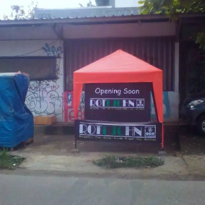 Jual TENDA MERAH 1,5X2 mtr, TENDA MURAH, Tenda CAFE MERAH,TENDA WARNA ...