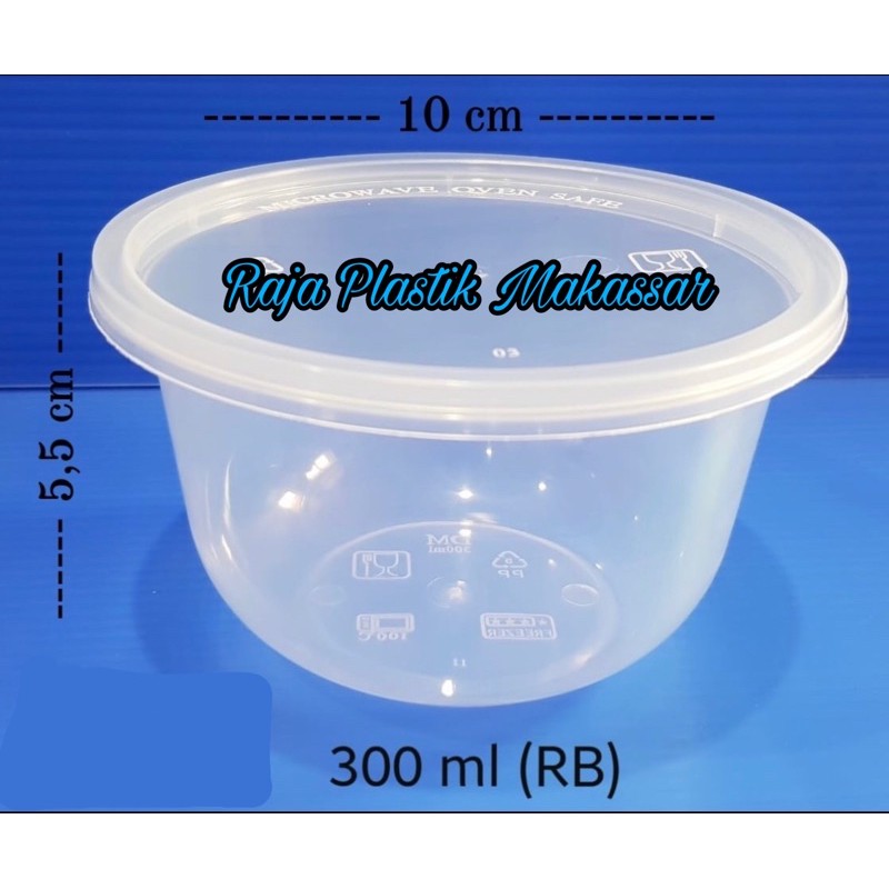 Jual Thinwall Mangkok Bulat 300ml Food Container Bulat 300ml Shopee