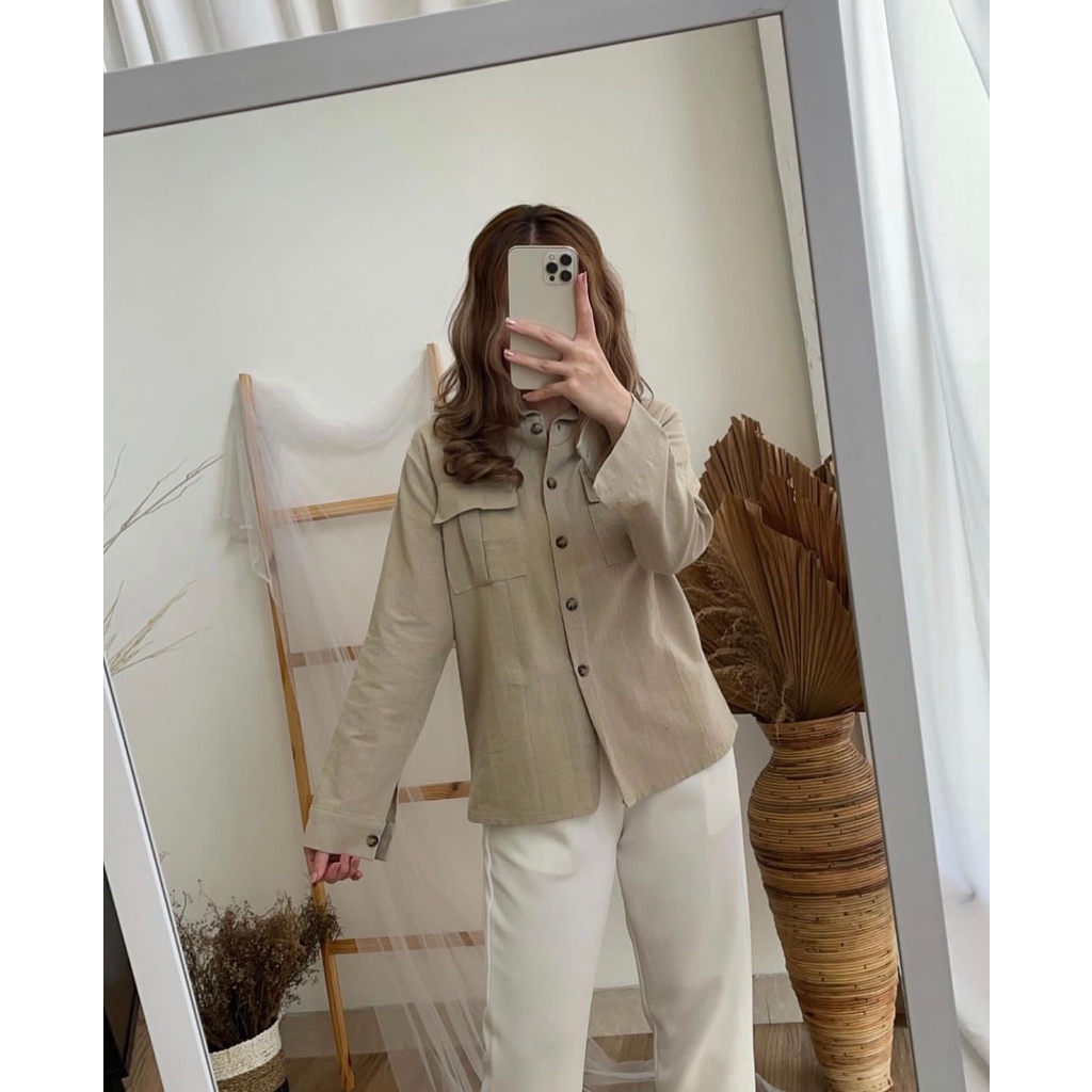 Jual Morgan Linen Shirt | Shopee Indonesia