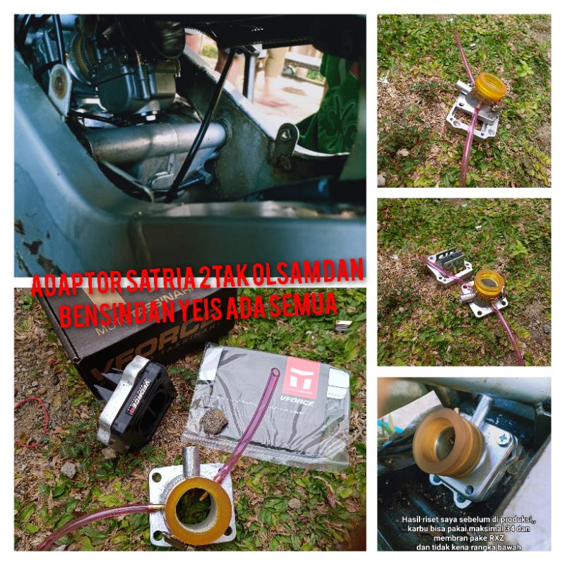 Jual Adaptor manifold intake karburator Suzuki Satria 2tak hiu lumba ...