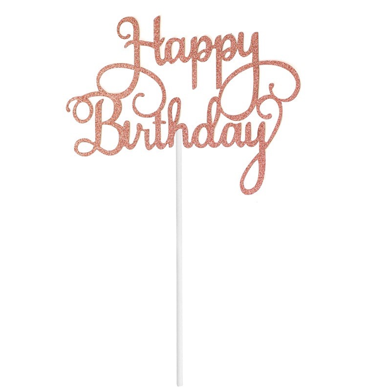 Jual HappyBalloon Cake Topper Happy Birthday Paper | Shopee Indonesia