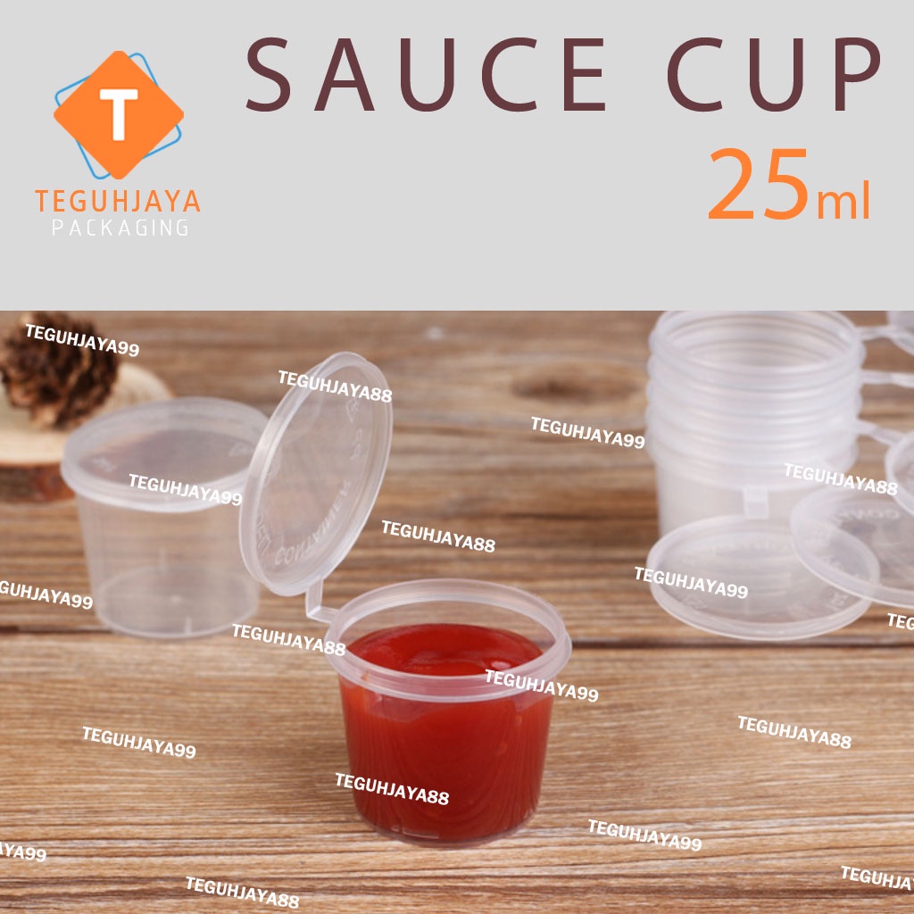 Jual Sauce Cup Container 25ml Tempat Saus Saos Sambal Plastik | Shopee ...