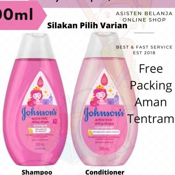 Jual JOHNSONS Active Kids Shiny Drops Pink Shampoo / Conditioner 200 ml - CONDI 200ML | Shopee ...