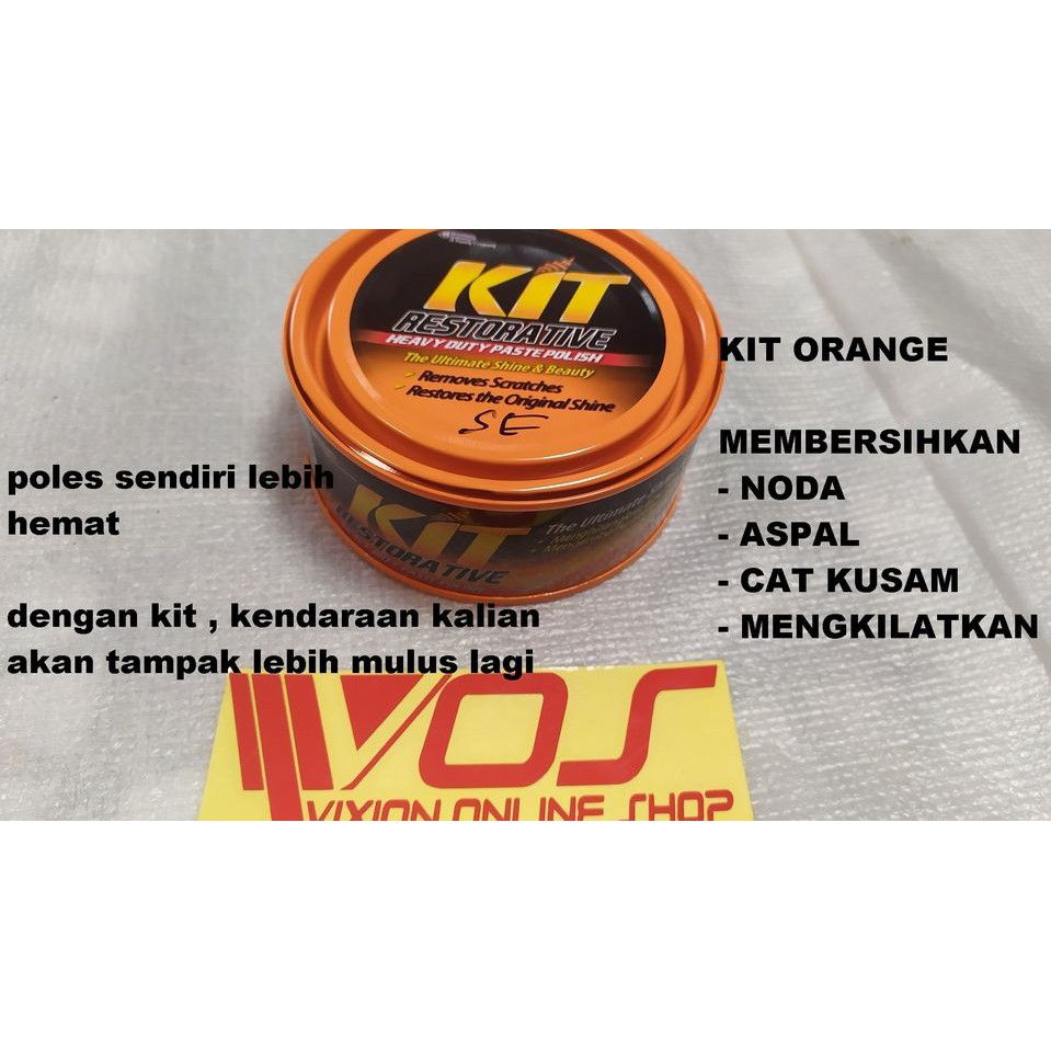 Jual KIT PASTE WAX ORANGE KALENG ORIGINAL | Shopee Indonesia