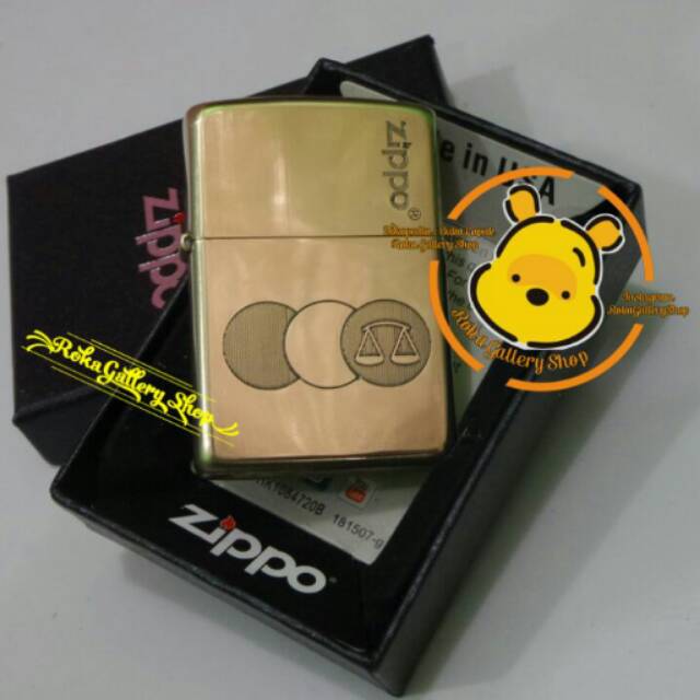 Jual Korek zippo gold custom grafir logo pegadaian | Shopee Indonesia