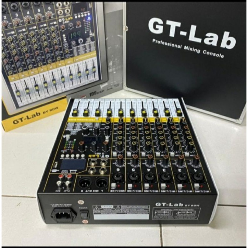 Jual MIXER AUDIO GT LAB BY RDW 6 CHANEL GTBLAB G-6BL FREE HARDCASE ...