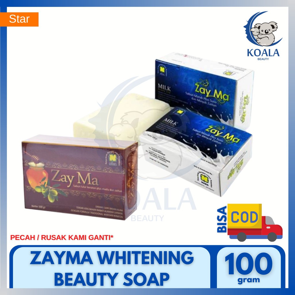 Jual KOALA Zayma Milk Beauty Whitening Soap / Lulur Madu Beauty Soap ...