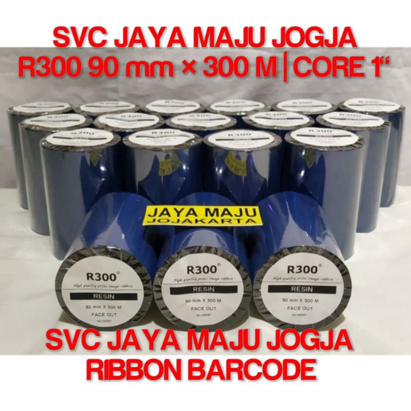 Jual R300 90 MM X 300 M SONY RESIN - FACE OUT || CORE 1" - SINGLE CORE || RIBBON BARCODE - LABEL ...
