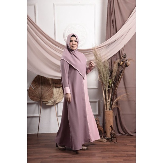 Jual Amanda Set Syar'i (mauve) | Shopee Indonesia