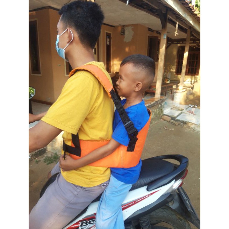 Jual SABUK BONCENGAN ANAK / SABUK BONCENG MOTOR ANAK DEPAN DAN BELAKANG ...