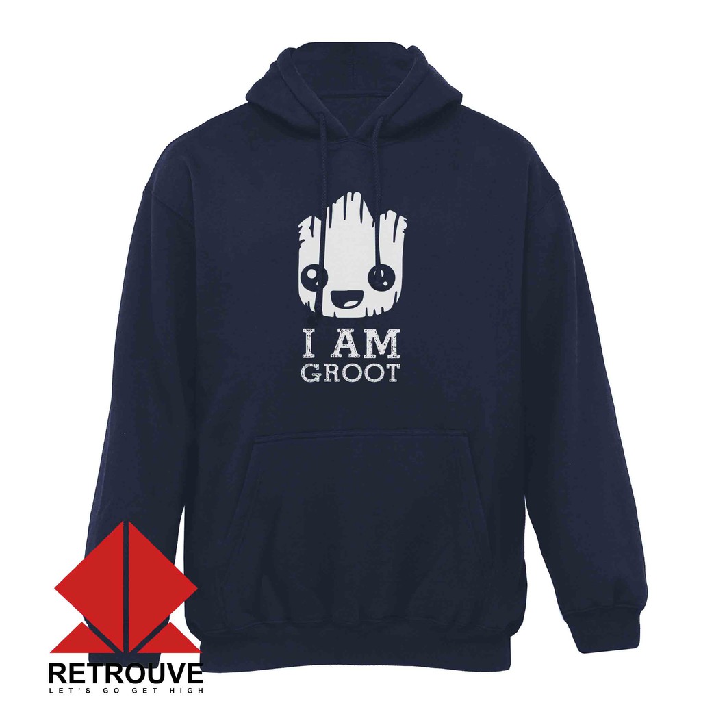 Jual Jaket Sweater Hoodie I Am Groot Navy Shopee Indonesia