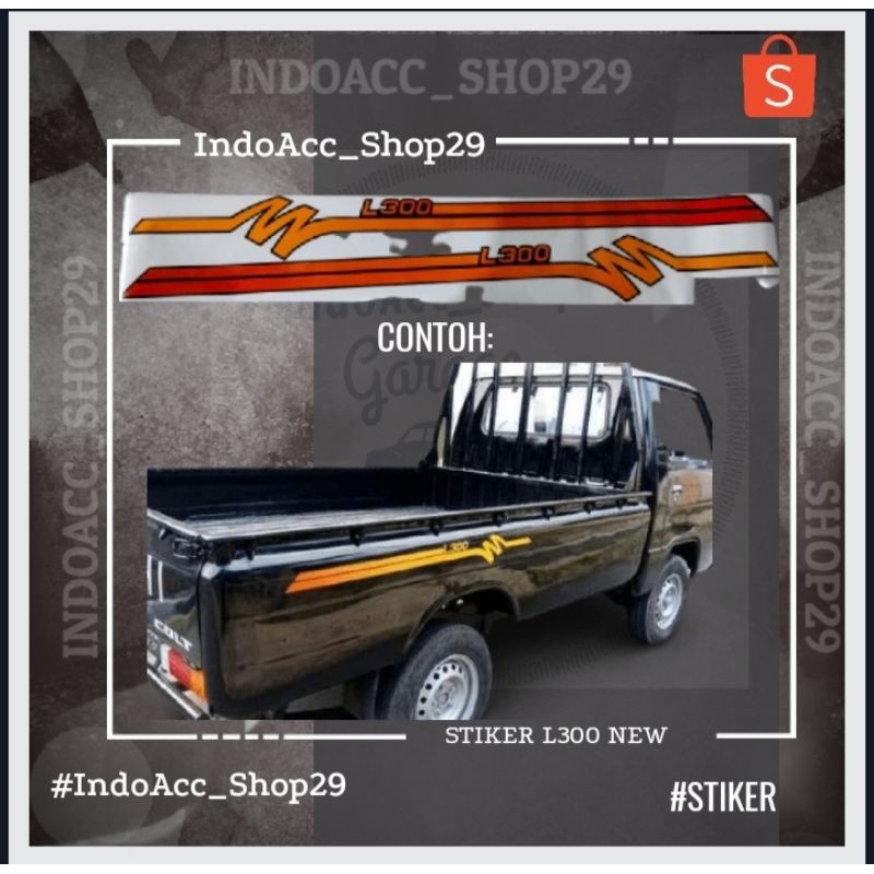 Jual Stiker/Stripping L300 New Orange | Shopee Indonesia