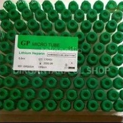 Jual tabung darah heparin lithium 0,5 ml tabung darah heparin 3ml ...