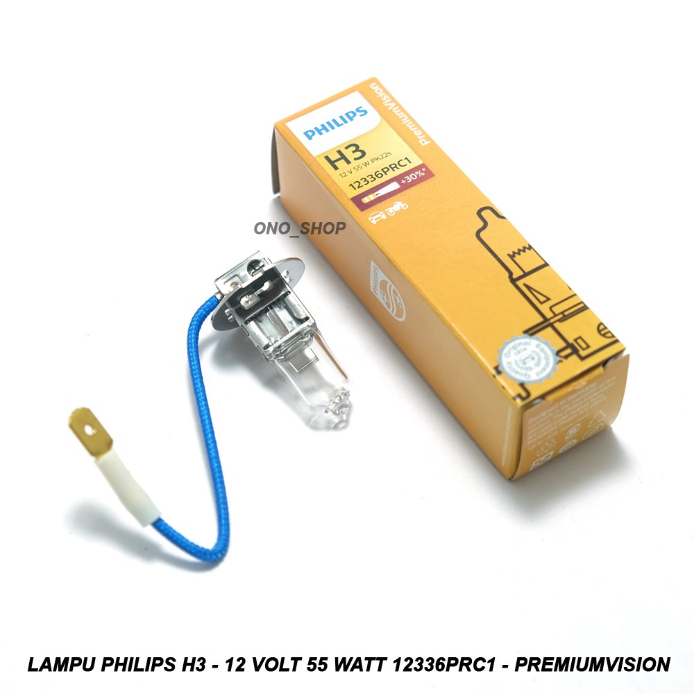 Jual Lampu Philips H3 - 12 Volt 55 Watt 12336PRC1 - PremiumVision ...