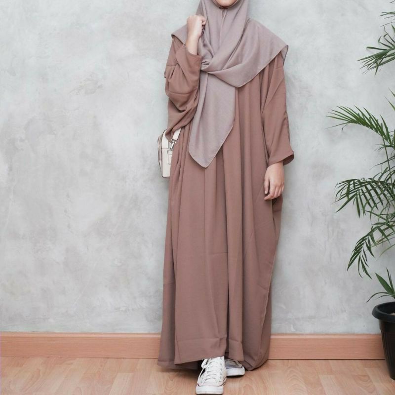 Jual Gamis Polos Simple/Gamis Wanita Terbaru /Gamis Kekinian(BISA COD ...