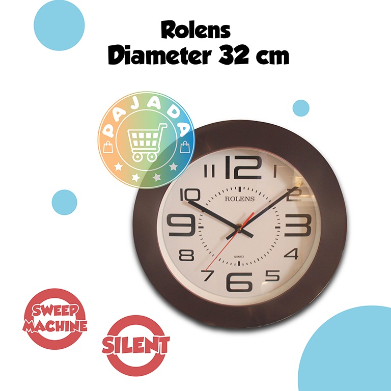 Jual Jam Dinding Diameter 32 Cm Minimalis ( Lis Lebar ) | Shopee Indonesia