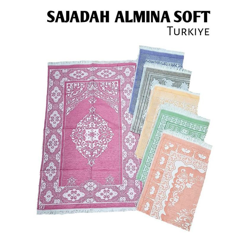 Jual sajadah traveling sajadah tipis sajadah murah almina soft | Shopee ...