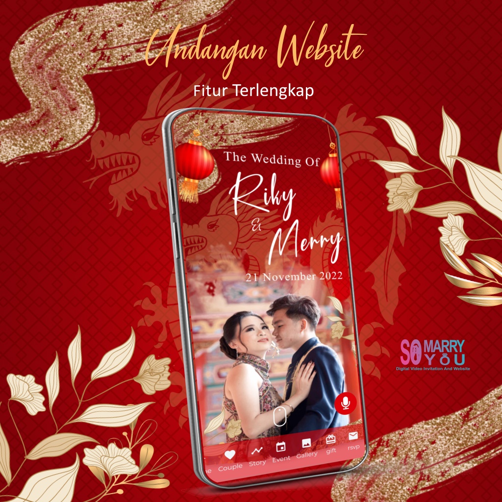 Jual Promo Undangan Digital Website Pernikahan Tionghoa Web Invitation ...