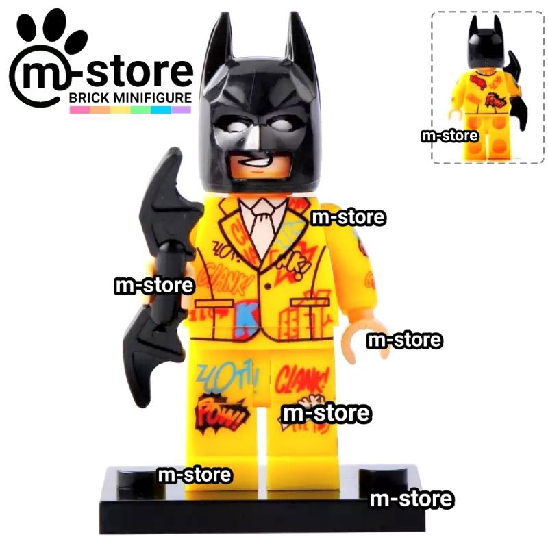 Jual brick batman comic pow tuxedo batman mini toy figure | Shopee ...