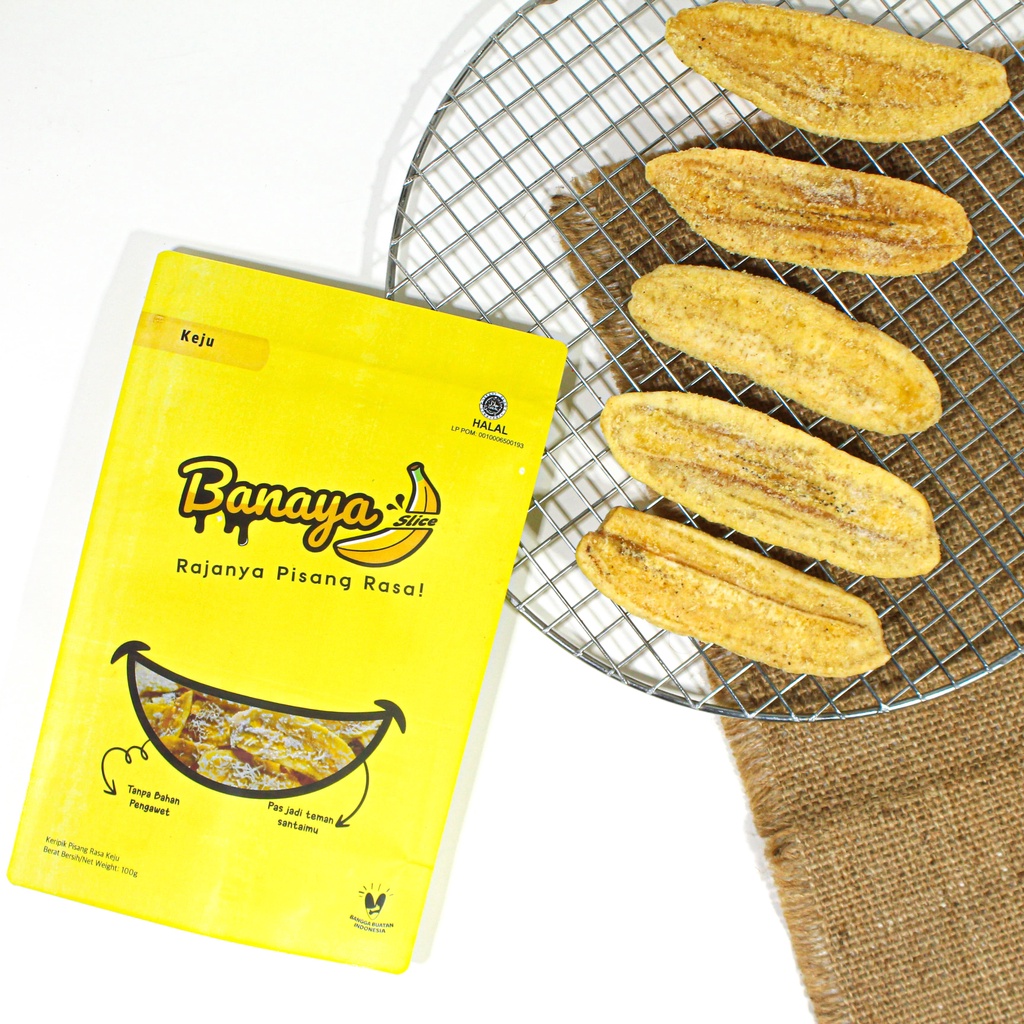 Jual Banaya Slice Keripik Pisang Rasa Keju Manis - Snack Oleh Oleh Khas ...