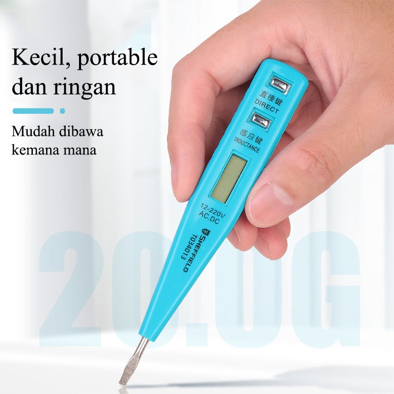 Jual Alat Tester Arus AC DC Test Pen Digital Listrik Voltage Sheffield ...