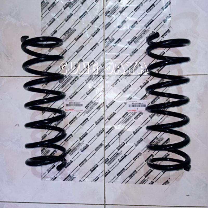 Jual PER KEONG SPIRAL ULIR COIL SPRING BELAKANG INOVA INNOVA BENSIN ...