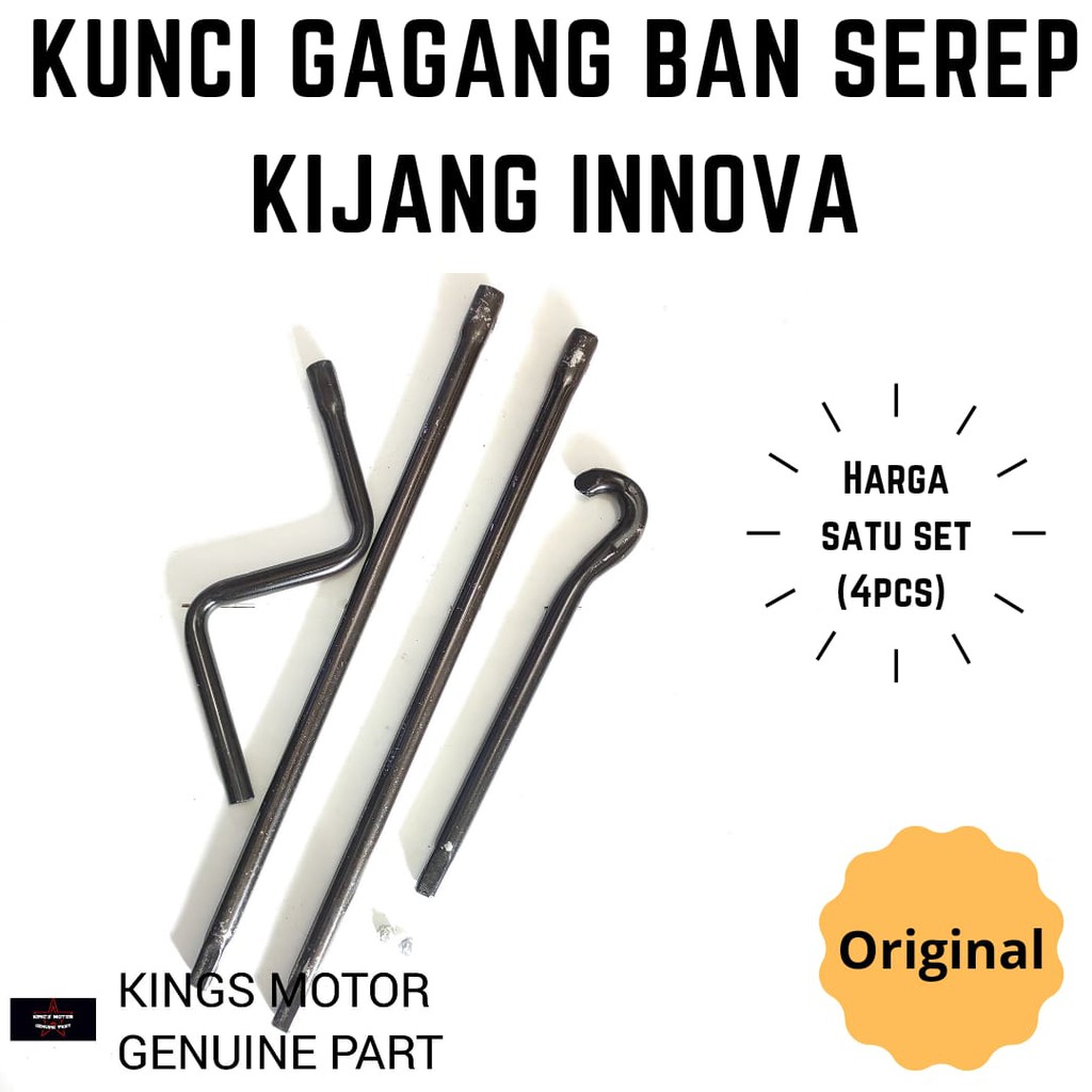 Jual Kunci Gagang Ban Serep Kijang Innova 4pcs Original | Shopee Indonesia