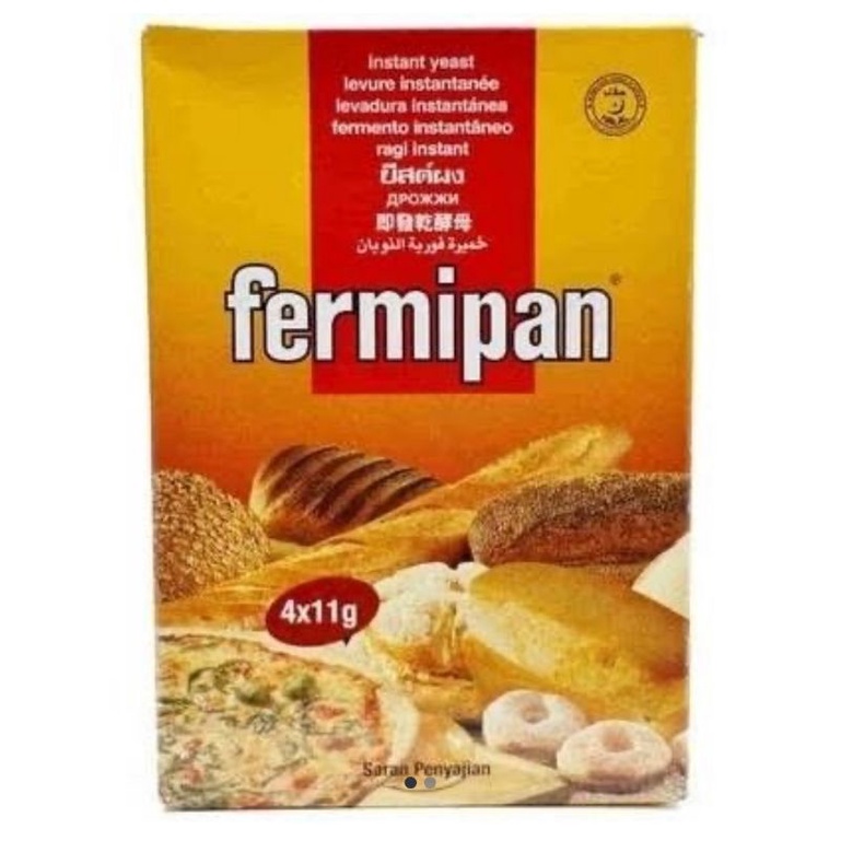 Jual fermipan ragi instan 1 box isi 4 x 11 gr sachet | Shopee Indonesia