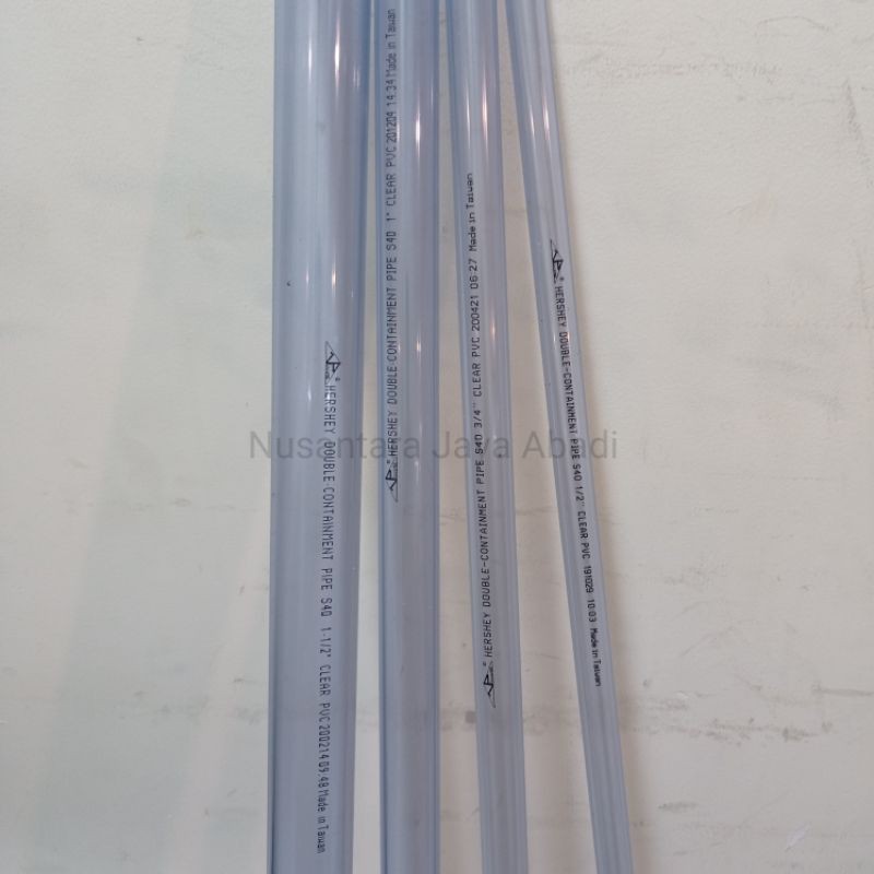 Jual Pipa PVC Transparan Bening Clear Sch 40 1/2 " inchi Panjang 100 cm ...
